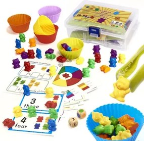 KIK Montessori hra Medvídci - nauč se počítat / Didaktická hračka / 44
