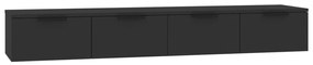 vidaXL Nástěnné skříňky 2 ks černé 68 x 30 x 20 cm kompozitní dřevo