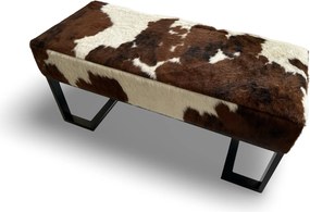 Luxusní kožený taburet - lavice - Henrik exotic tricolor