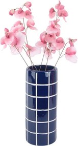 Modrá keramická váza (výška 30 cm) Retro Tiles – PT LIVING