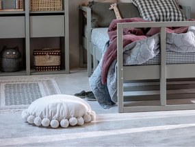 Dřevěná jednolůžková postel s čely TWEENS Zvolte barvu: Eukalyptová