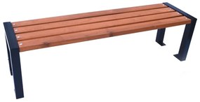 ROJAPLAST Parková lavice - OPOLÁNKY, dřevěná/kovová