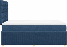 Box spring postel s matrací černá 120x190 cm textil 3292008