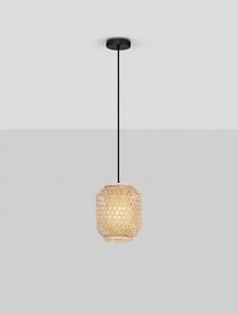 LED černá designová svítilna Asma
