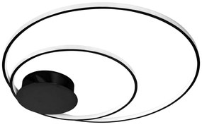 Toolight - LED stropní svítidlo + dálkové ovládání APP802-C, černá, OSW-09751