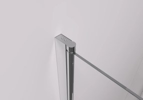 CERANO - Sprchový kout Volpe L/P - chrom, transparentní sklo - 70x90 cm - skládací