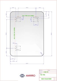 Zaoblené zrcadlo do koupelny s LED osvětlením - 60 x 80 cm - Ambiente Rounded