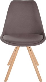 Židle Sofia látka kulatý – taupe
