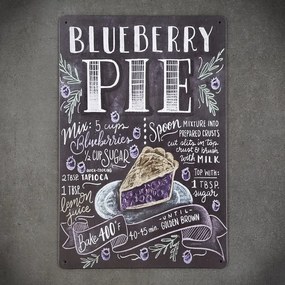 Kovová cedule Blueberry Pie