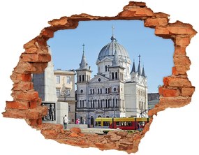 Wallmuralia Fototapeta díra na zeď 3D Náměstí Svobody Lodž 90x70 cm