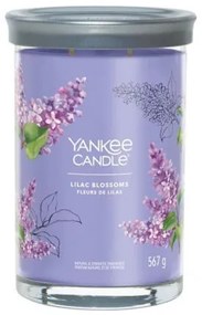 Aromatická svíčka, Yankee Candle Signature Tumbler Lilac Blossoms, hoření až 100 hod