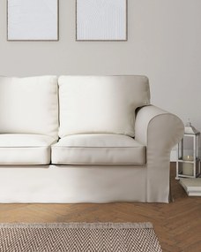 Potah na pohovku IKEA  Ektorp 3-místná, rozkládací STARÝ MODEL PIXBO barva šedá