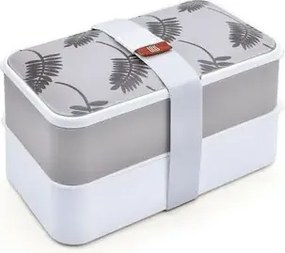 Iris Barcelona Obědový box s příborem Bento 1.2 l listy