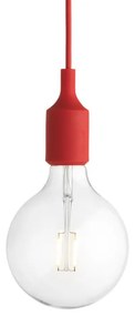 Muuto Závěsná LED lampa E27, red 13343