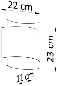 Sollux SL.0857 - Nástěnné svítidlo IMPACT 1xG9/40W/230V bílá