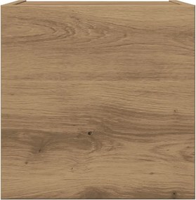 Sada 4 kusů nástěnné TV skříňka dub artisan kompozitní dřevo 3329156