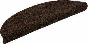 Schodové rohože samolepicí 20 ks 56 x 17 x 3 cm hnědé půlkulaté 3365674