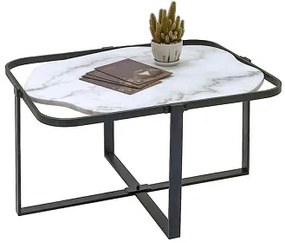 Konferenční stolek s mramorovou deskou