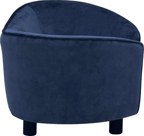 Pohovka pro psy modrá 69 x 49 x 40 cm plyš 171023