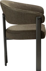 Khaki jídelní křeslo s područkami Duct – DAN-FORM Denmark