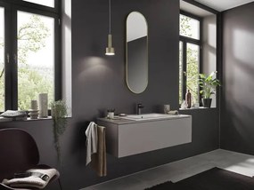 Hansgrohe Talis E, umyvadlová baterie 110 s odtokovou soupravou s táhlem, kartáčovaná černá chromová, 71710340