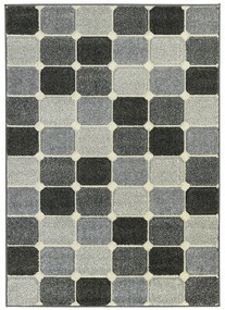 Koberce Breno Kusový koberec PORTLAND 172/RT4K, Šedá, Vícebarevné, 67 x 120 cm