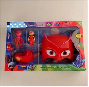 Obličejová maska - PJ masks (+ akční figurky) Barva: Červená (1136 hong)