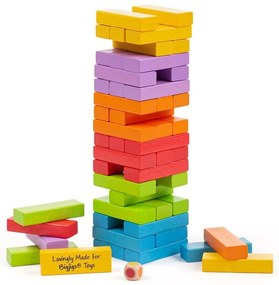Bigjigs Toys Barevná Vratká věž