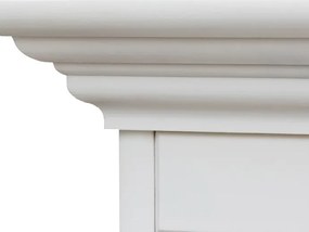 Bílý nábytek Komoda Belluno Elegante 4.3, dřevěná, bílá, masiv, borovice