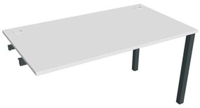 Stůl pracovní řetězící rovný 140 cm - Hobis Uni US 1400 R Dekor stolové desky: bílá, Barva nohou: černá