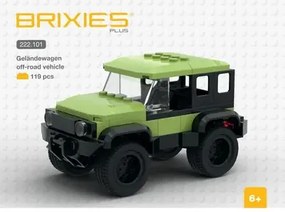 BRIXIES Plus 222.101 Off-road - terénní vozidlo zelené