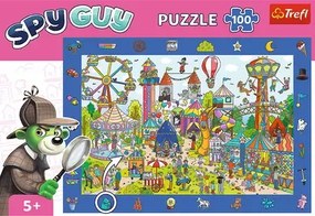 Trefl - Puzzle - Puzzle s hledáním obrázků Spy Guy: Zábavní park / 100