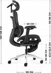 Mark Adler Visioner 8.3 černá / Kancelářské masážní křeslo / nosnost 1