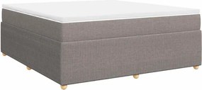 Box spring postel s matrací taupe 180x200 cm textil 3285592