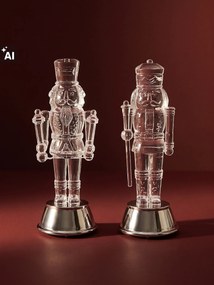 Sinsay - Sada vánočních LED dekorací ve tvaru louskáčků 2 pack - bílá