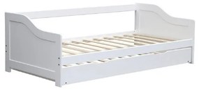 Bílá dětská postel s přistýlkou INTRO 90 x 200 cm