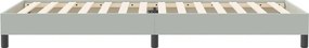 Postel Box Spring bez matrace světle šedá 100x220 cm samet 3315861