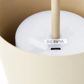 Brilliant G90939/18  Venkovní AKU stolní lampa KAAMI cappuccino USB-C