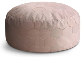 Taburet Circle rose gold, růžová