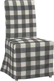 Potah na židli IKEA  Henriksdal, dlouhý barva šedá látka vzorované
