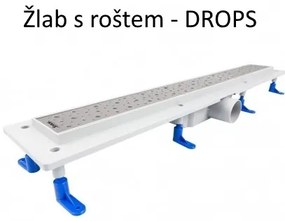 HOPA Odtokový žlab STANDARDline MEDIUM Rozměr A - 70 cm, Varianta roštu - Medium - OLPZLABST69