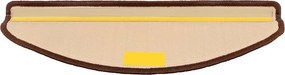 Nášlapy na schody samolepicí 10 ks 65x21x4 cm hnědé 149837