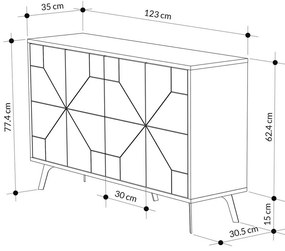 Skříňka Dune White