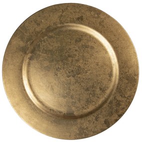 Zlatý melaminový talíř - Ø 33 cm