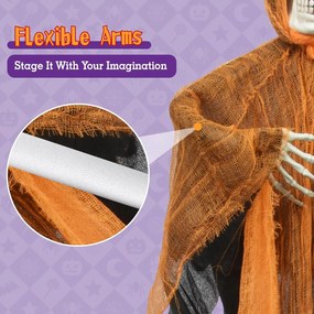 Halloween dekorace závěsný kostlivec 65cm 3kusy