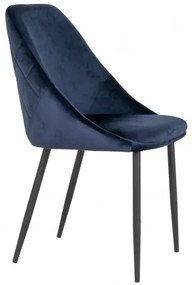 Jídelní židle PORTO samet, modrá House Nordic 1001273