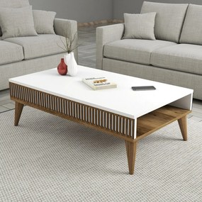 Konferenční stolek Mila White and Walnut