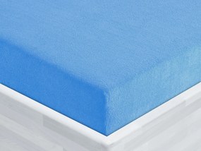 Froté napínací prostěradlo FR-015 Světle modré 180 x 200 - výška 20 cm