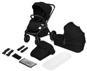 | Lionelo - Kombinovaný kočárek 2v1 MIKA PLUS Black Onyx | 5903771722155