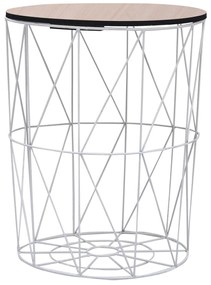 Konferenční stolek bílý Ø 47 cm